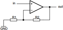 Non-inverting operational amplifier calculator | MustCalculate